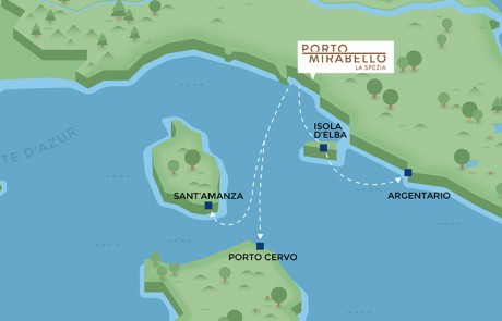 Superyacht Italian Marinas - Moorings in Italy at Porto Mirabello